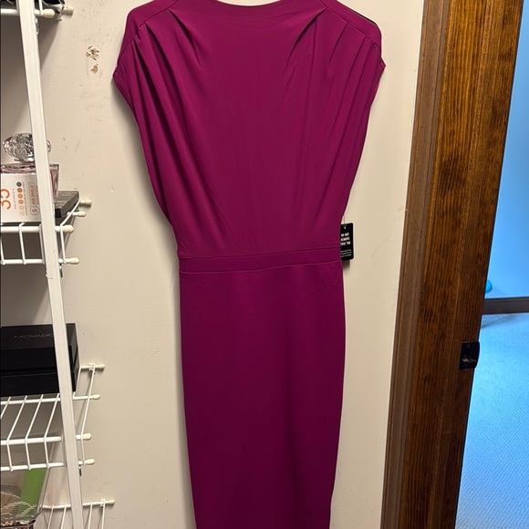 Express | Dresses | Express Pink Ruched Sheath Midi Dress | Poshmark